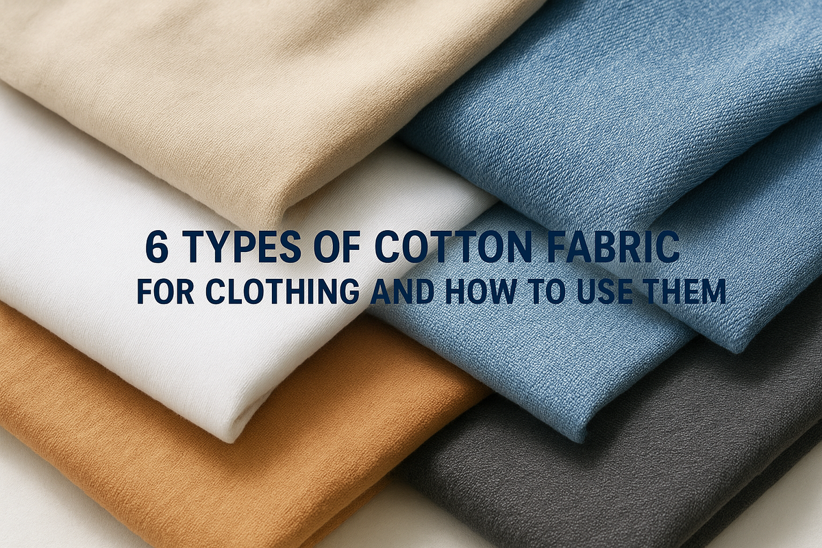 6 Types of Cotton Fabric for Clothing and How to Use Them – Manludini